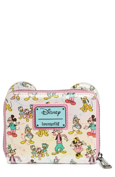 Loungefly X Disney Mickey & Friends Wallet In Pearlescent | ModeSens