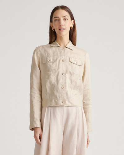 Quince Women's 100% European Linen Jacket In Driftwood | ModeSens