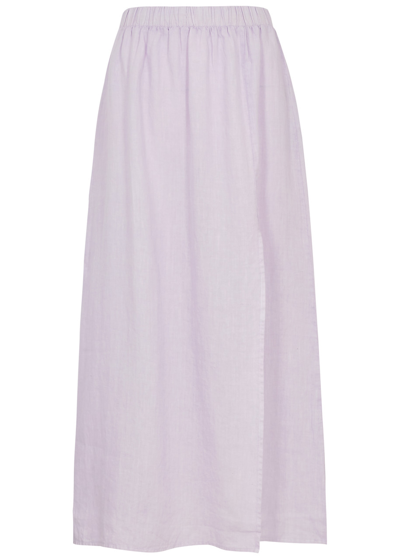 Bella Dahl Linen Maxi Skirt In Lilac | ModeSens