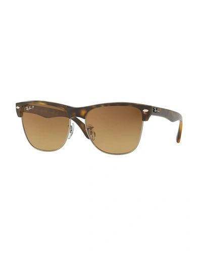 Ray Ban Ray-ban Polarized Sunglasses, Rb4175 Clubmaster Oversized In ...