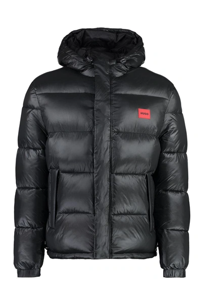 Hugo Boss Balin Hooded Down Jacket In Black | ModeSens