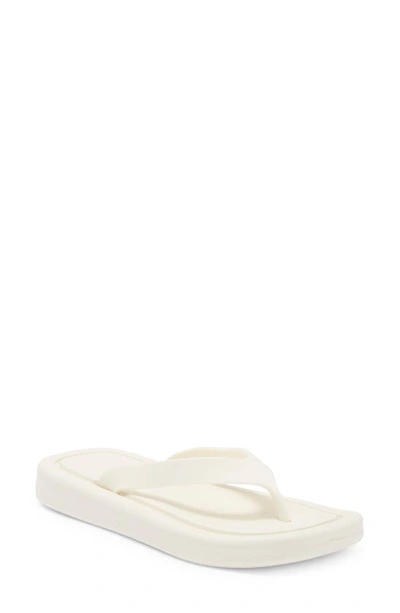 Jeffrey Campbell Elemental Platform Flip Flop In Cream | ModeSens