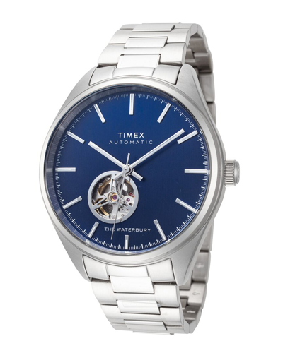 Timex Men's 42mm Automatic Watch In Silver | ModeSens