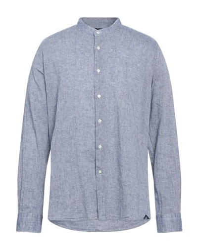 Alea Man Shirt Blue Size 15 Cotton | ModeSens