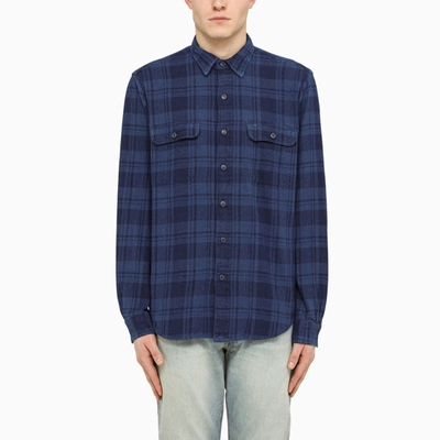 Polo Ralph Lauren Check Pattern Shirt In Blue | ModeSens
