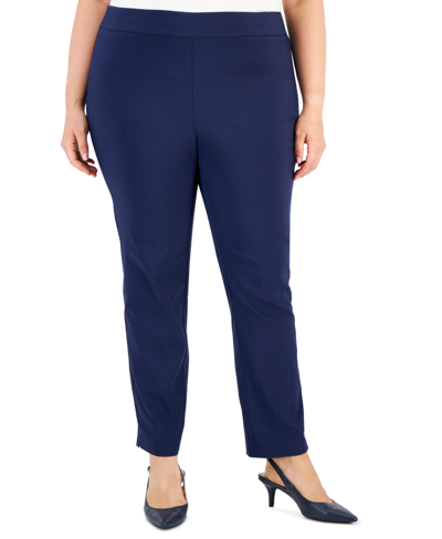Jm Collection Plus Size Pull-on Cambridge Pants, Exclusively At Macy's ...
