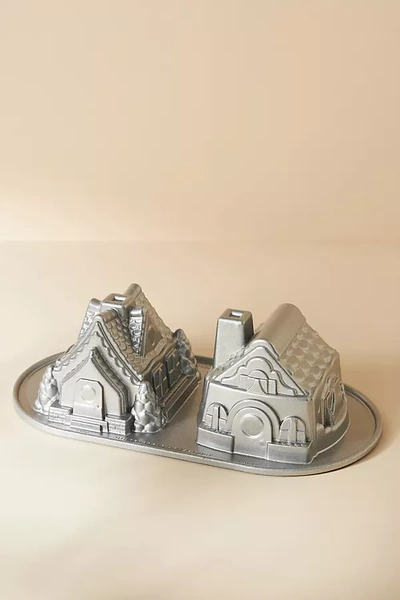 Nordic Ware Gingerbread House Duet Pan In Gray | ModeSens
