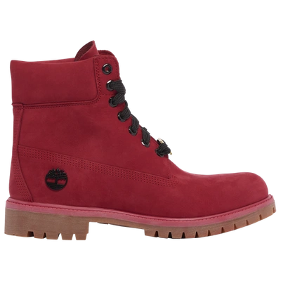 Timberland Mens 6" Boots In Red/red/black | ModeSens
