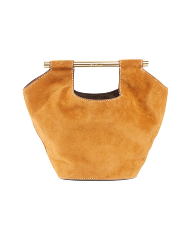 Staud Mar Mini Bucket Bag In Tan/black | ModeSens