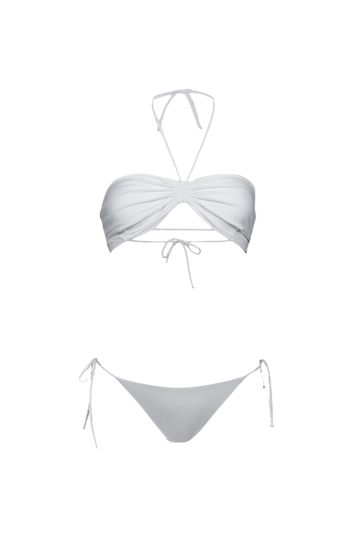 Sara Cristina Shell Bikini In White | ModeSens