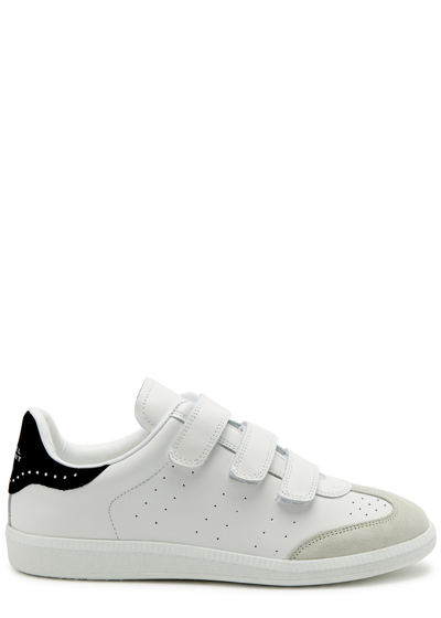 Isabel Marant Beth Panelled Leather Sneakers In White | ModeSens