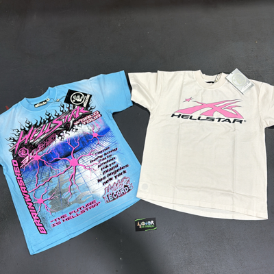 Pre-owned Hellstar Neutron Tour Tee (light Blue) / Sport Logo Tee ...