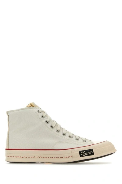 Visvim Skagway Hi Patten Canvas High-top Sneakers In White | ModeSens