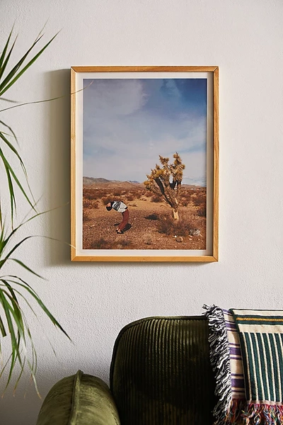 Urban Outfitters Erin Champ Joshua Tree I Art Print In Walnut Wood ...