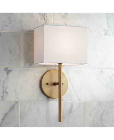 Possini Euro Design Favre Au Modern Wall Sconce Lighting Warm Brass ...
