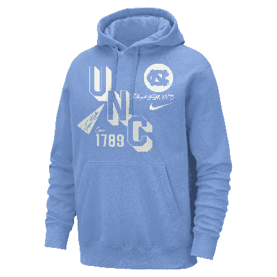 Nike Unc Club Men's College Hoodie In Blue | ModeSens