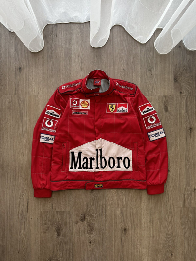 Pre-owned Ferrari X Racing Vintage Ferrari Marlboro Red Racing Jacket ...