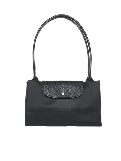 Longchamp Le Pliage Large Shoulder Bag In Black | ModeSens