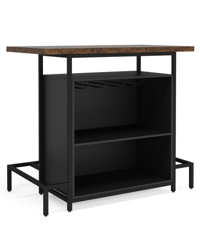 Tribesigns Tribe Signs Home Bar Unit, Industrial 3-tier Liquor Bar ...