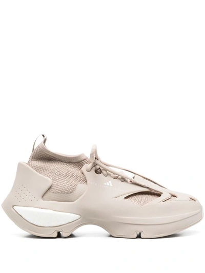 Adidas By Stella Mccartney Asmc Caged Knit Runner Sneakers In Beige ...