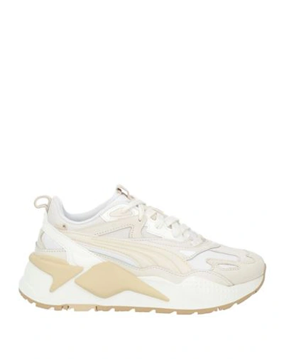 Puma Woman Sneakers Beige Size 7.5 Leather, Textile Fibers | ModeSens