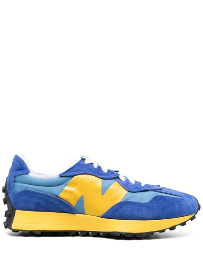 New Balance Logo-print Low-top Sneakers In Blue | ModeSens
