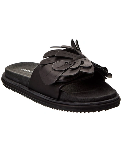 Farm Rio Monstera Anatomic Slide In Black | ModeSens