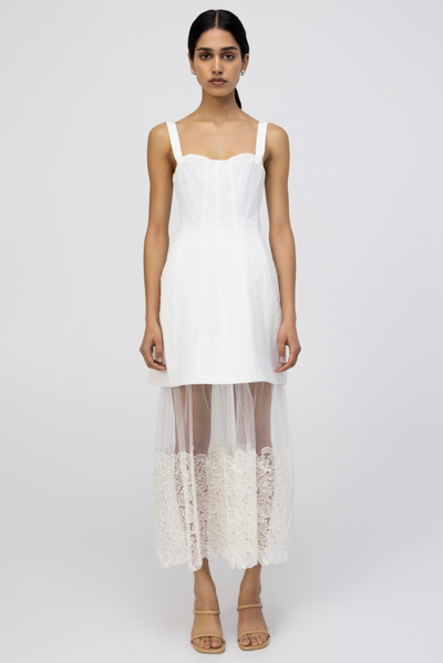 Simkhai Callan Dress In Ivory | ModeSens