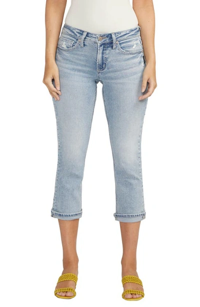 Silver Jeans Co. Britt Curvy Low Rise Capri Jeans In Indigo | ModeSens