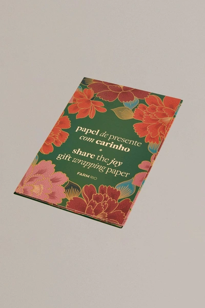 Farm Rio Share The Joy Gift Wrap Paper Set In Multi | ModeSens
