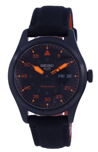 Pre-owned Seiko 5 Sports Srph33 Flieger Nylon Black Dial Automatic 100m ...