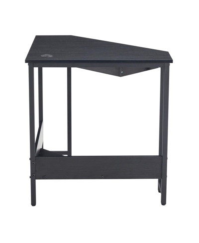 Simplie Fun Triangle Computer Desk, Corner Desk With Smooth Keyboard ...