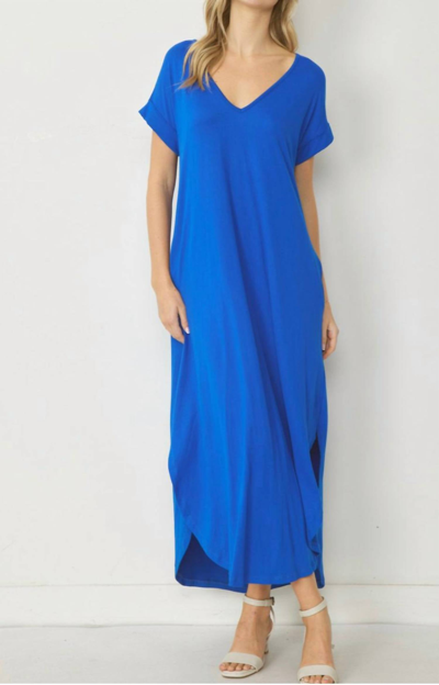 Entro Everyday Maxi Dress In Royal In Blue | ModeSens