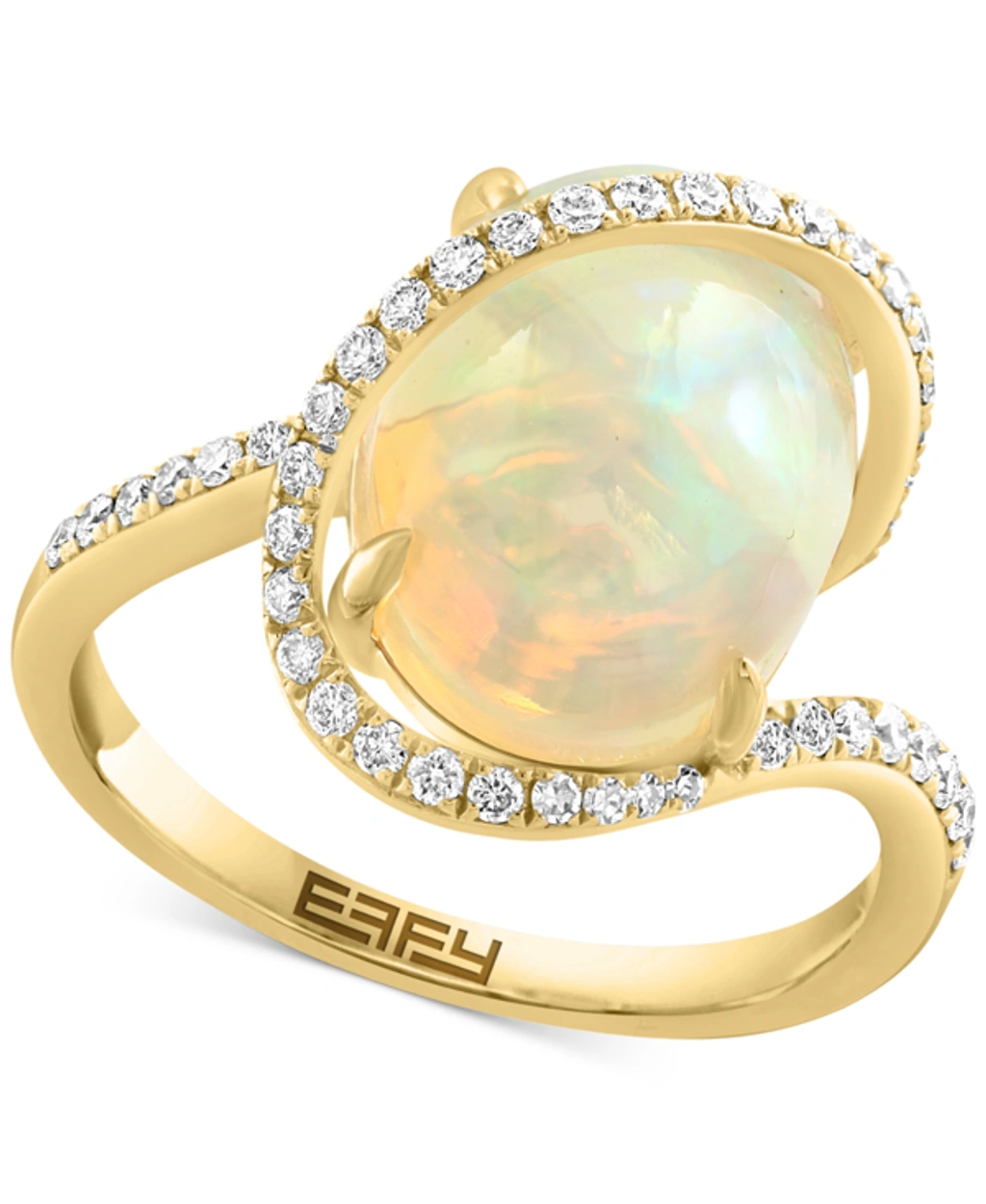 Effy Collection Effy Ethiopian Opal (3-5/8 Ct. T.w.) & Diamond (1/4 Ct ...