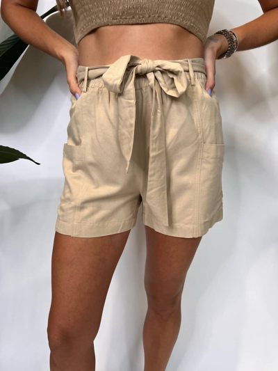 Grade & Gather Cargo Shorts In Sand In Beige | ModeSens
