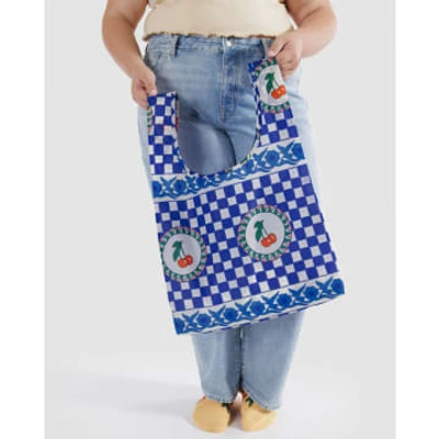 Baggu Standard Cherry Tile In Blue | ModeSens