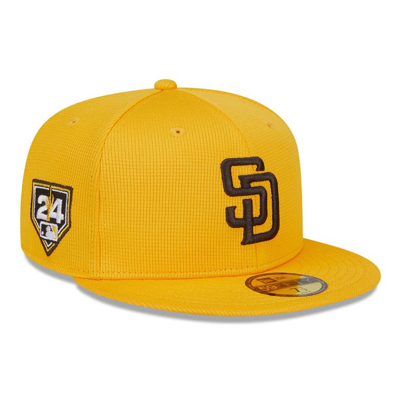 New Era Gold San Diego Padres 2024 Spring Training 59fifty Fitted Hat ...