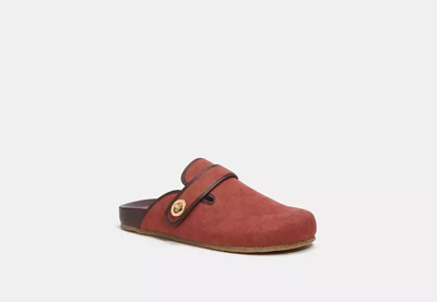 Coach Outlet Clog In Signature Jacquard In Orange | ModeSens