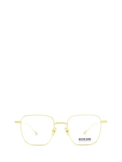 Native Sons Eyeglasses In Gold | ModeSens
