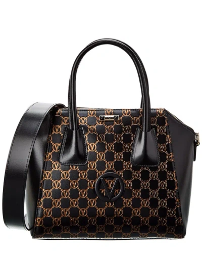 Valentino By Mario Valentino Minimi Monogram Leather Satchel In Brown ...