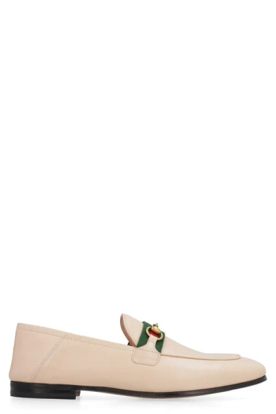 Gucci Horsebit Leather Loafers In Pink | ModeSens