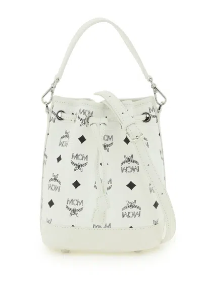 Mcm Dessau Mini Bucket Bag Women In White | ModeSens