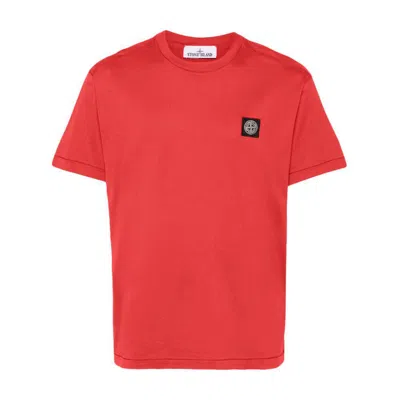 Stone Island T-shirts In Red | ModeSens