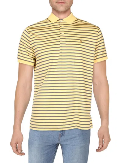 Polo Ralph Lauren Mens Monogram Collared Polo In Yellow | ModeSens