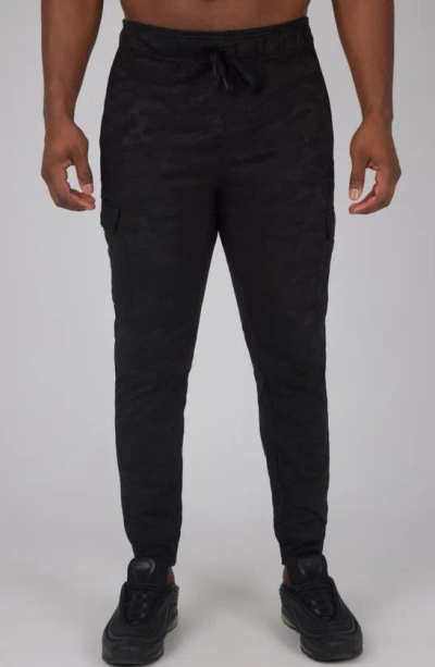 90 Degree By Reflex Camo Brushed Joggers In Black | ModeSens