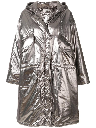 Golden Goose Metallic Puffer Coat | ModeSens