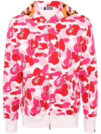 A Bathing Ape Abc Camo Hooded Jacket In Pink | ModeSens