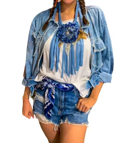 A Rare Bird We The People Jacket In Denim In Multi | ModeSens