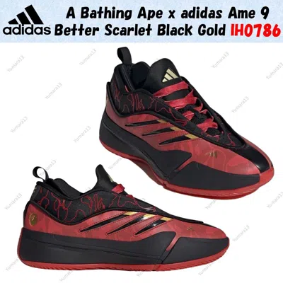 Pre-owned Adidas Originals A Bathing Ape X Adidas Ame 9 Better Scarlet ...