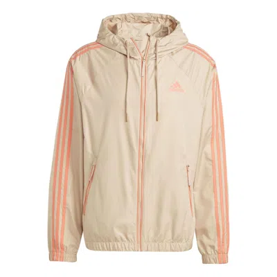 Adidas Originals Adidas Bsc 3-stripes Rain.rdy Jackets 'beige Pink ...